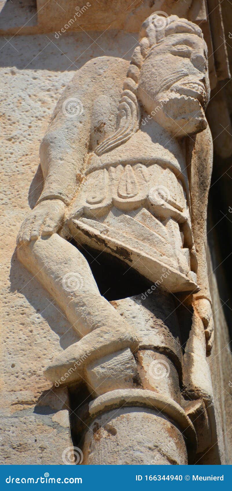 Detail of the Facade Medieval Bas Relief of the City of Pula. Croatia ...