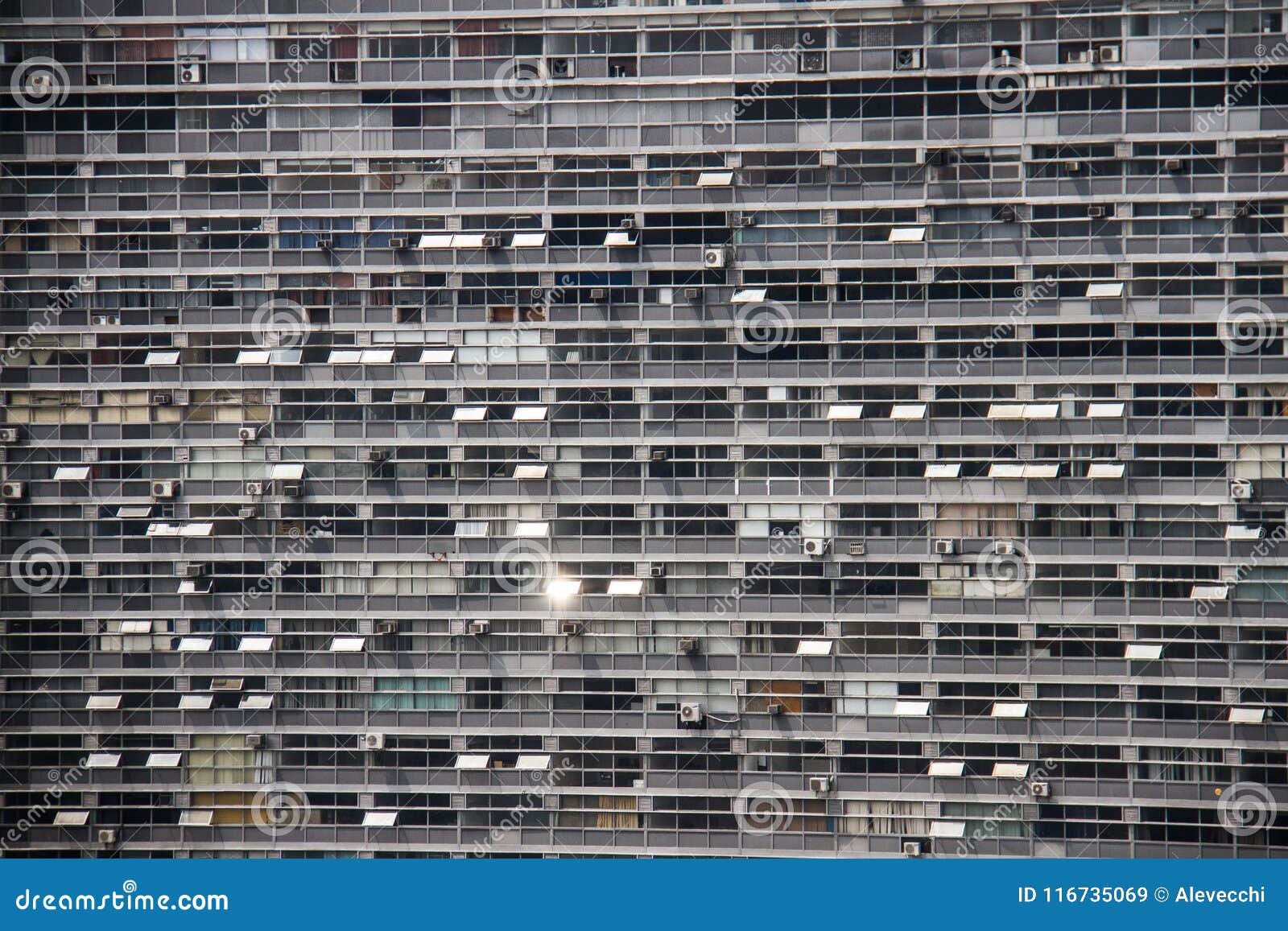 Rectangular Windows of a Business Building Stock Image - Image of ...