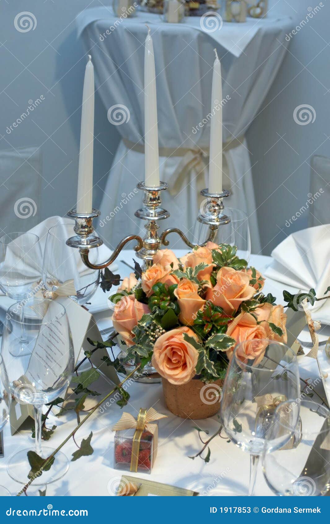 Detail of a Fancy Table Set Stock Image - Image of chair, dining: 1917853