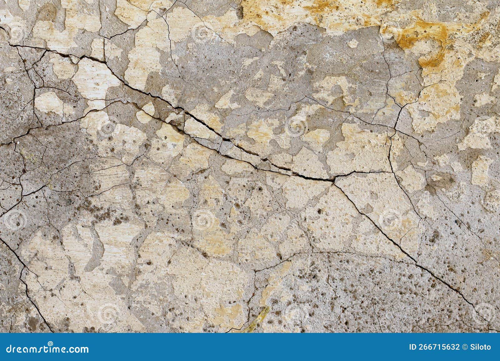 Cracks in the wall stock photo. Image of peeling, chipped - 266715632