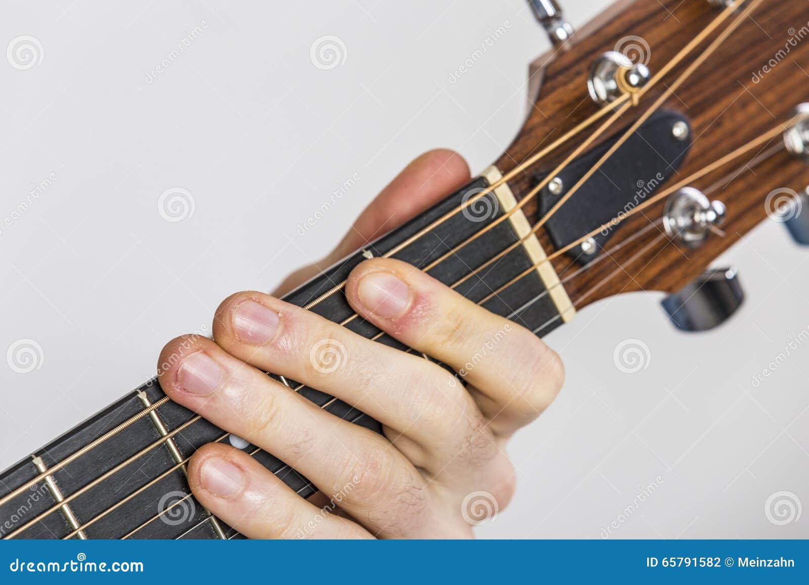 Detail of Fingers and Hand of Guitar Player Stock Photo - Image of ...