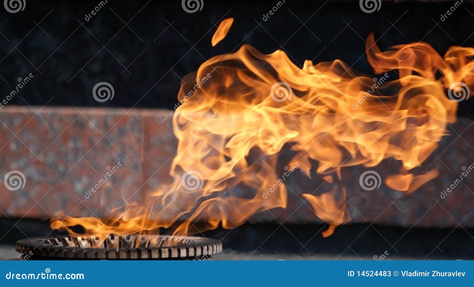 Detail of the Flame of Eternal Fire Stock Image - Image of cemetery ...