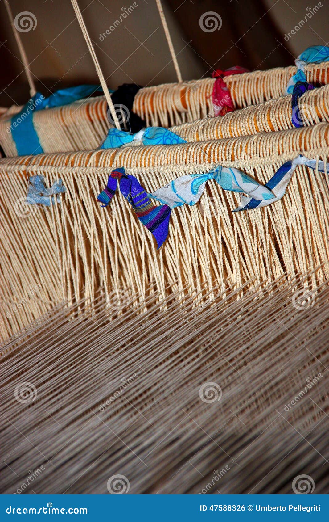 Detail of the Frame To Weave the Web Stock Photo - Image of detail ...