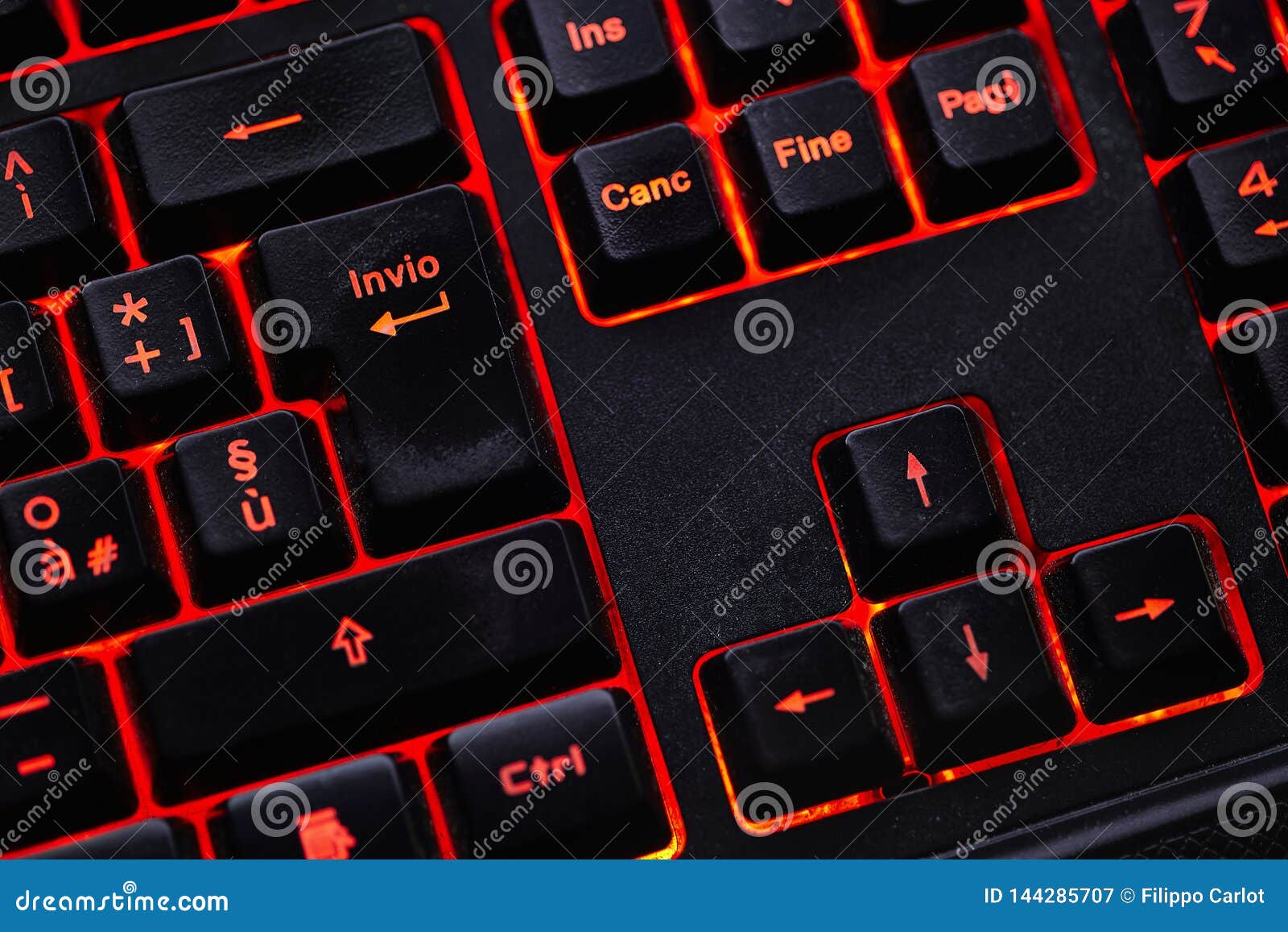 Detail of a Gaming Keyboard Stock Image - Image of qwerty, pattern ...