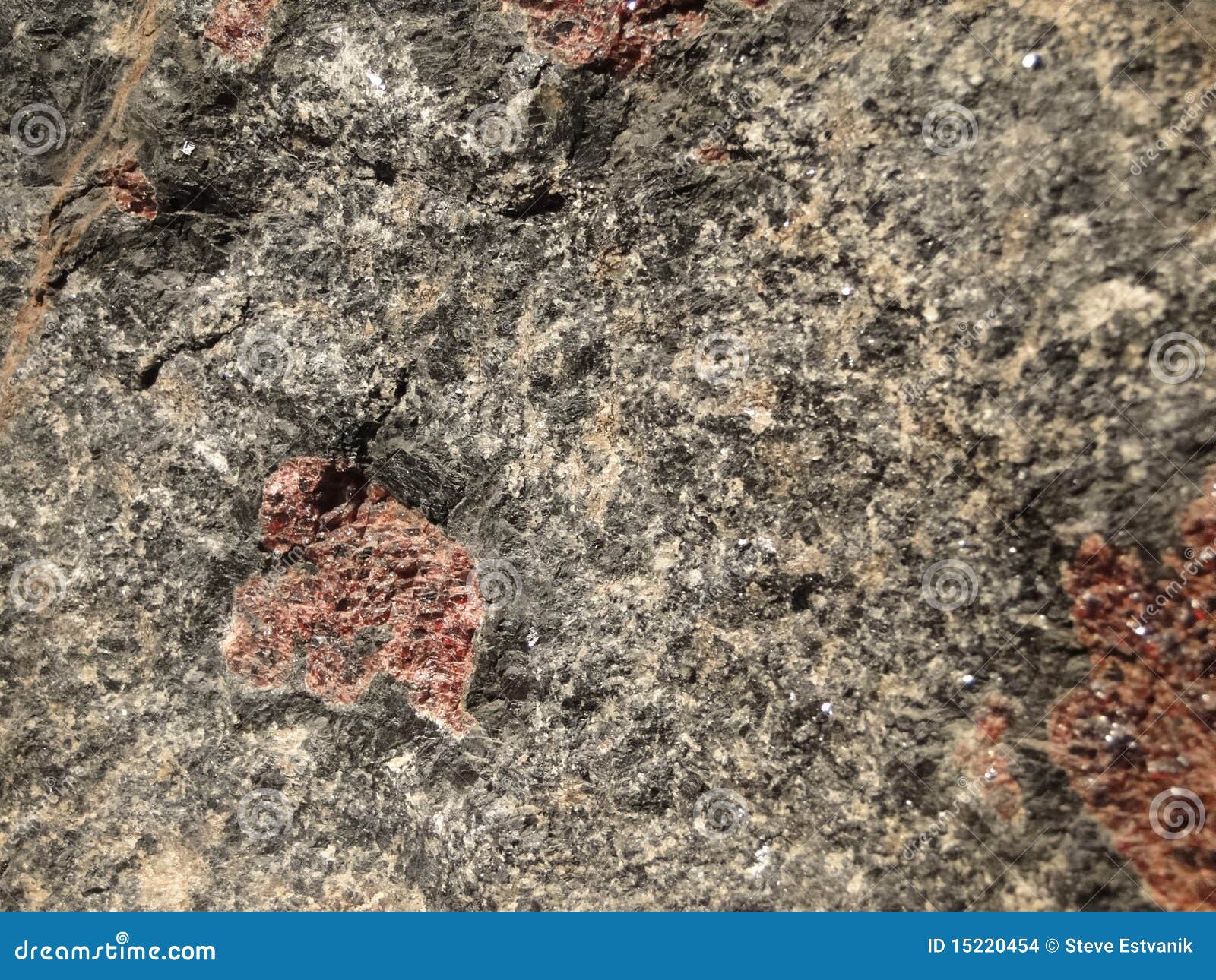 Detail, Garnet Minerals in Rock, Stock Photo - Image of garnet, jewel ...