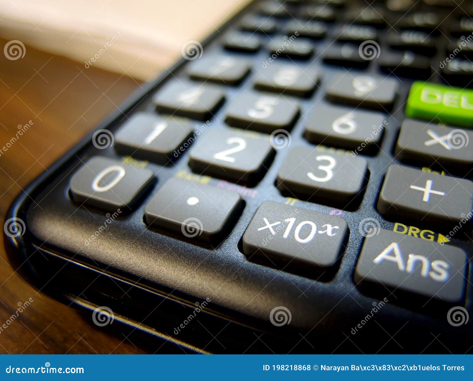Detail of Generic Black Scientific Calculator Stock Photo - Image of ...