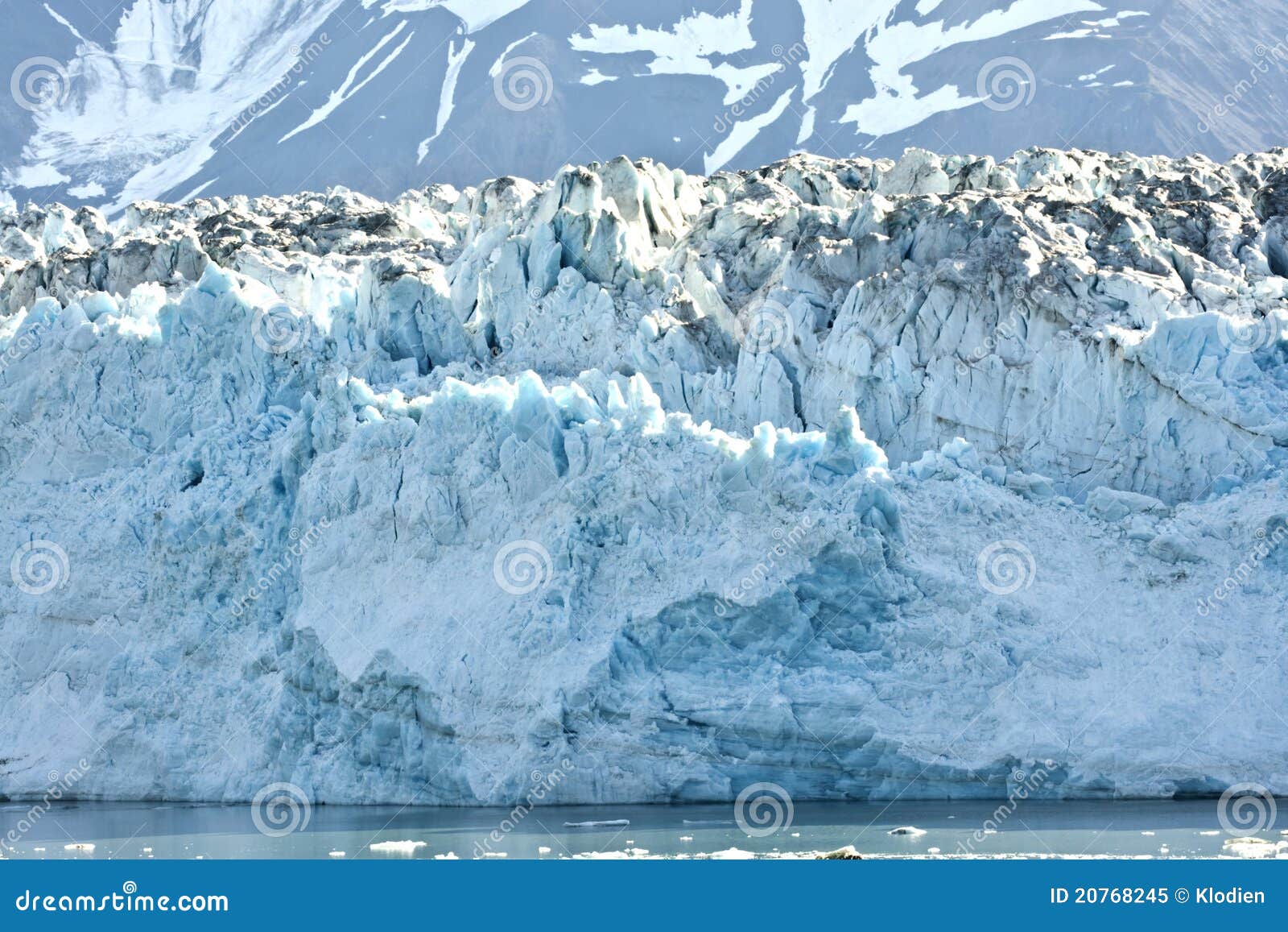 Detail of the Glacier S Edge. Stock Image - Image of cliff ...