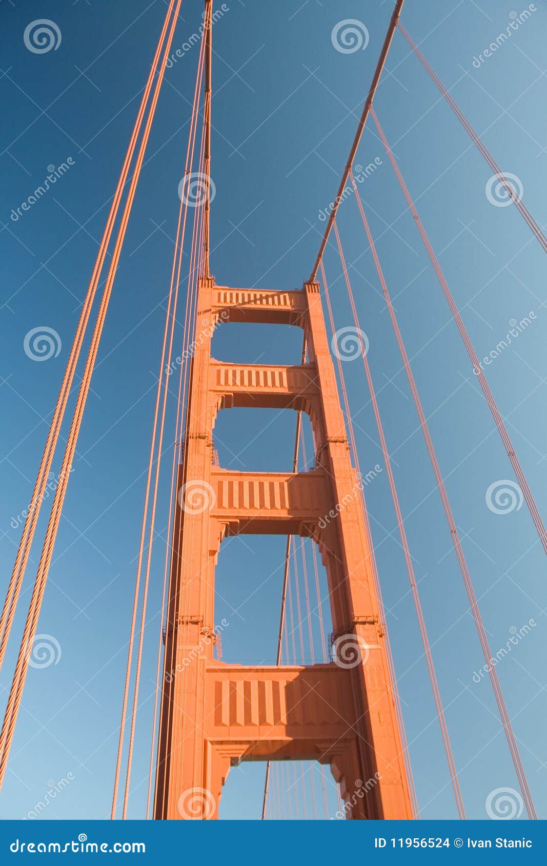 Detail of Golden Gate Bridge Stock Photo - Image of golden, bridge ...