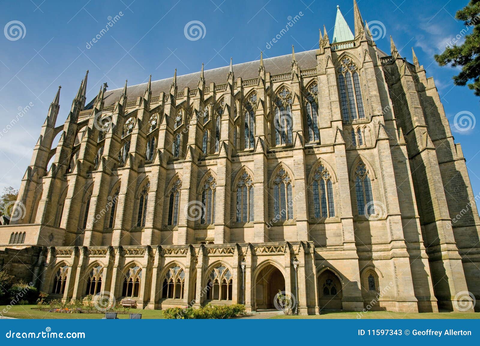 Detail of the Gothic Building Stock Image - Image of landmark, lancing ...