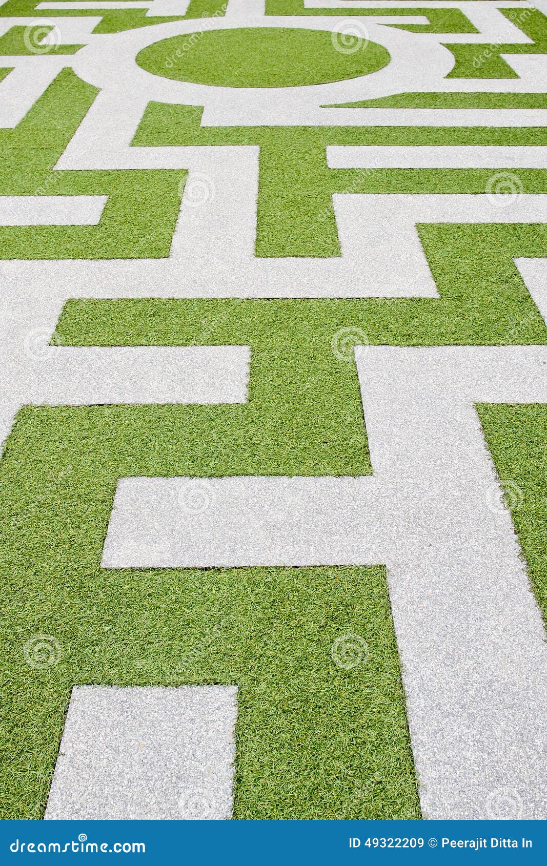 Detail of a Grass Labyrinth Stock Image - Image of game, lost: 49322209