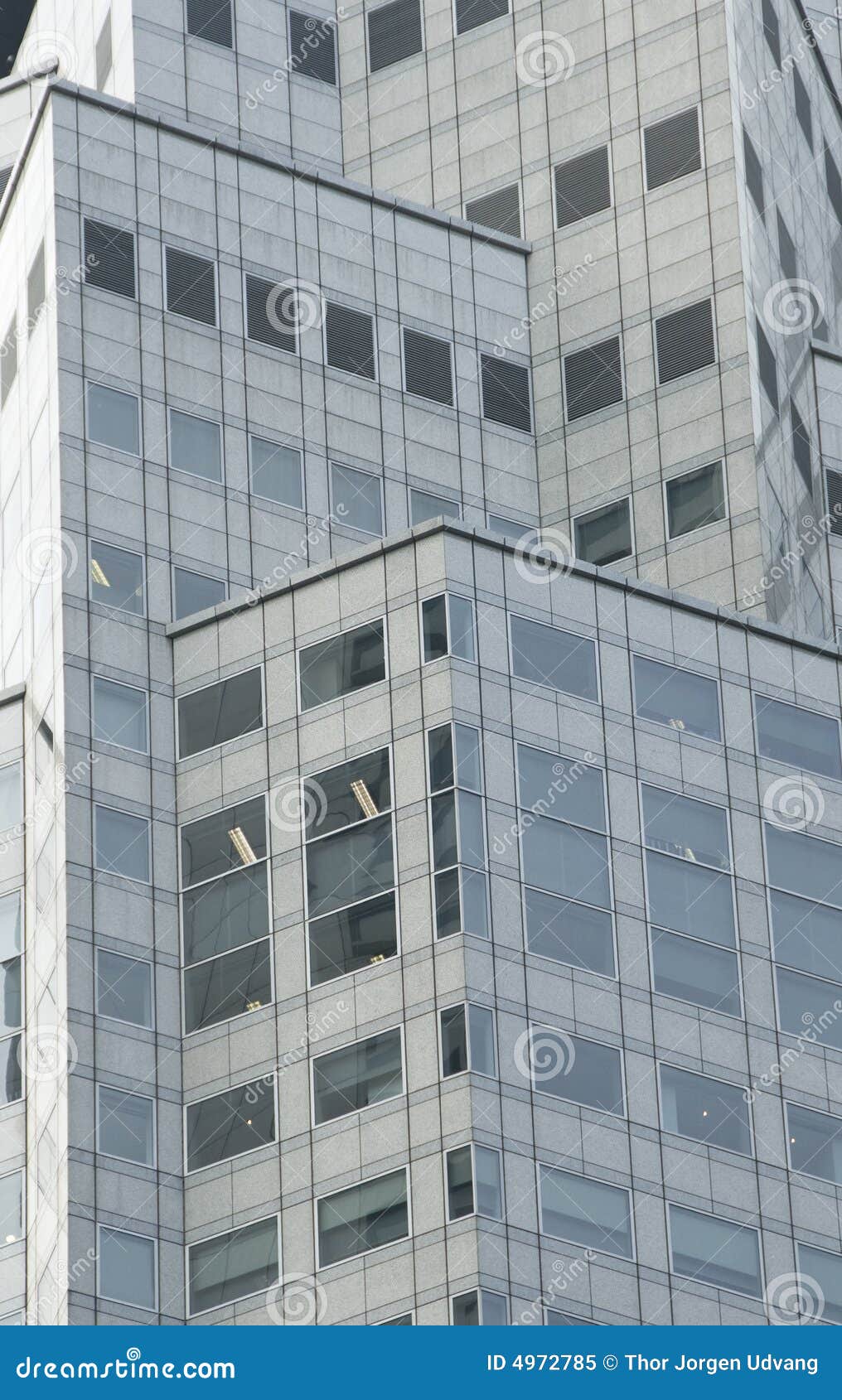 Detail of Grey Office Building Stock Image - Image of rice, grey: 4972785