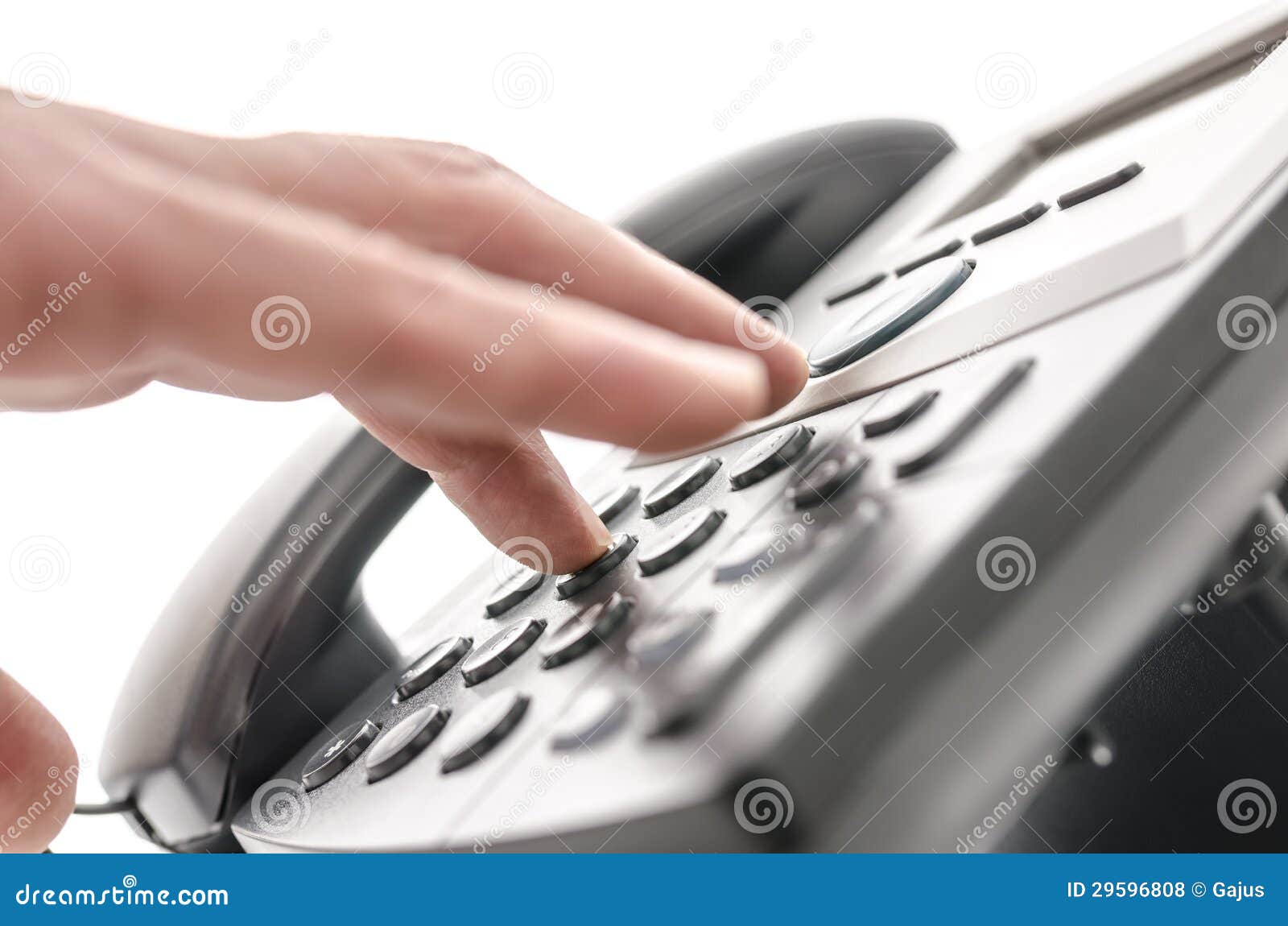 Detail of a Hand Using a Phone Keypad Stock Photo - Image of selective ...