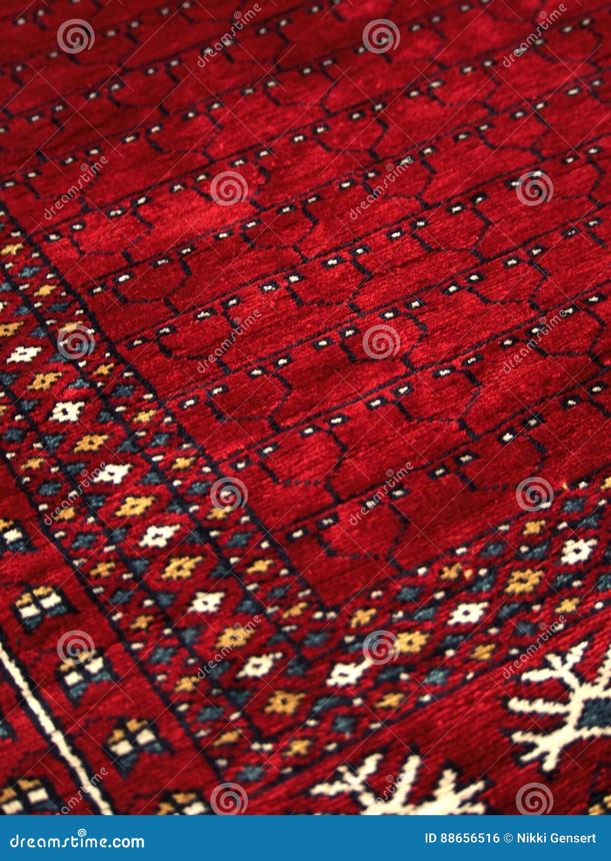 Detail of Handmade Indian Rug Stock Photo - Image of culture, design ...