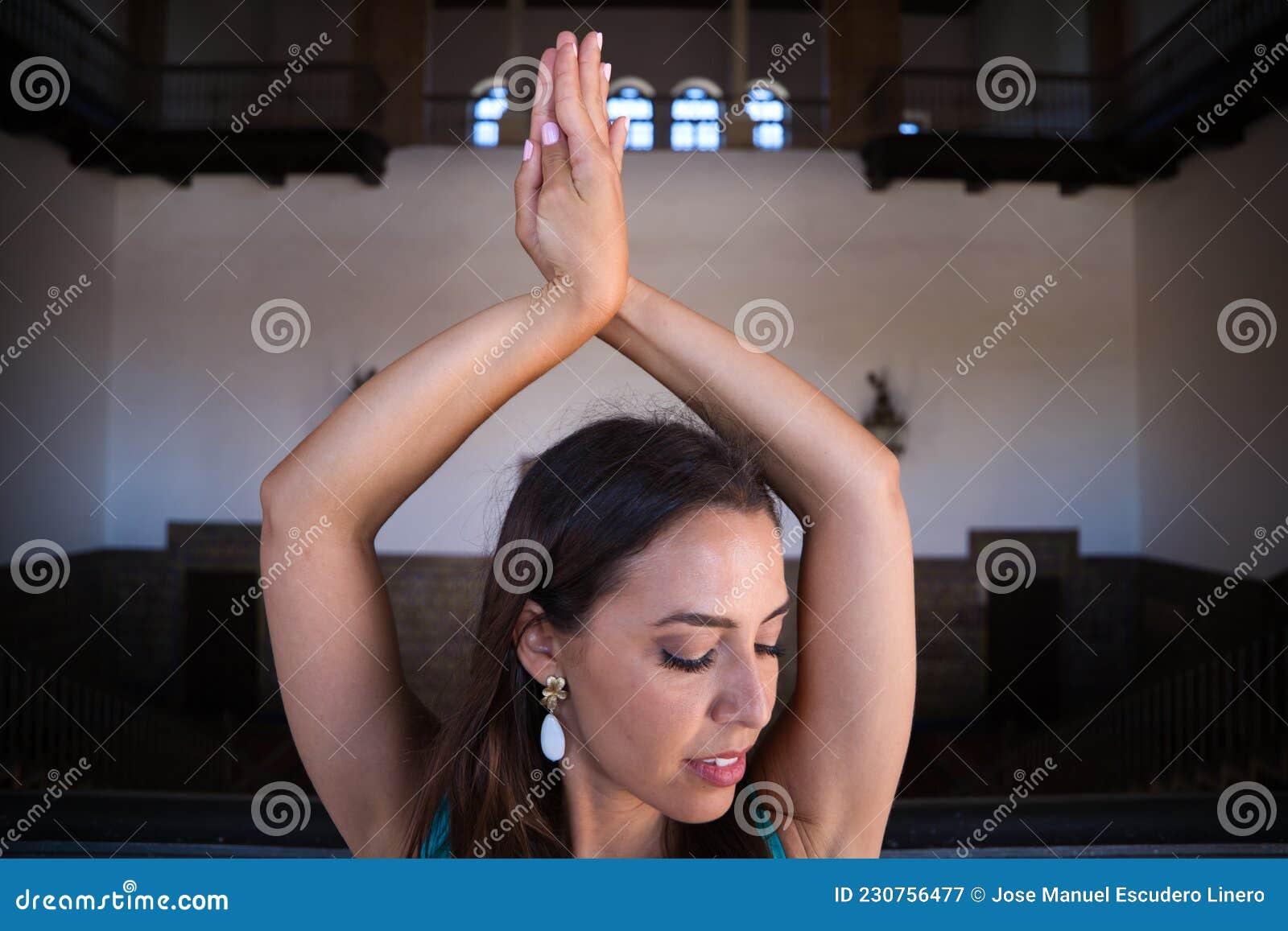 Detail of the Hands and Face of the Belly Dancer in the Foreground. the ...