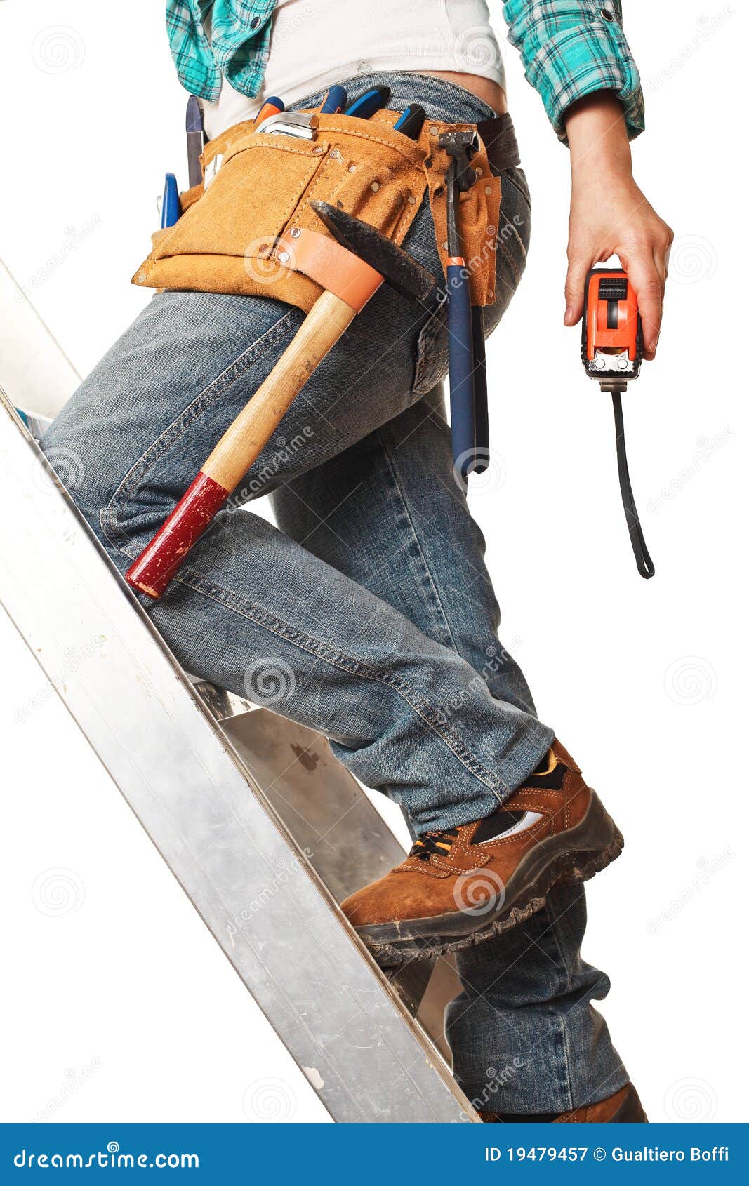 Detail of handywoman stock image. Image of closeup, meter - 19479457