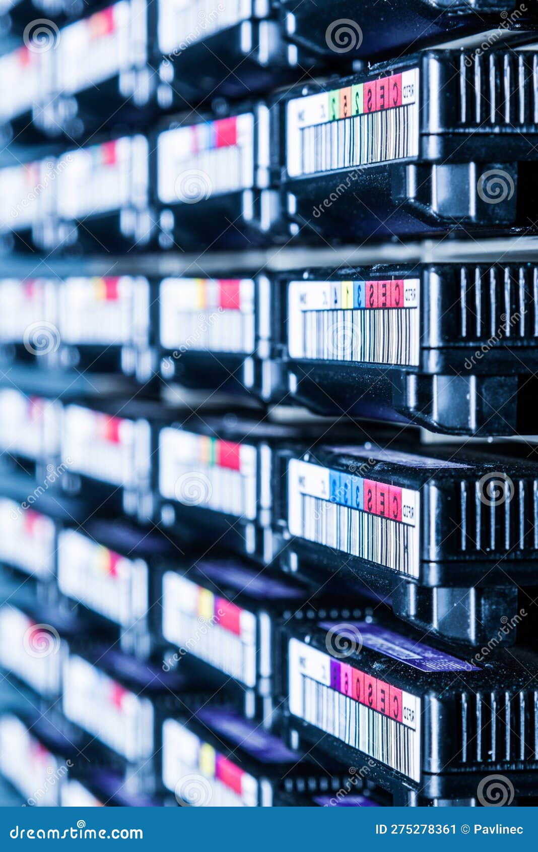 Detail of hard disk array stock image. Image of drives - 275278361