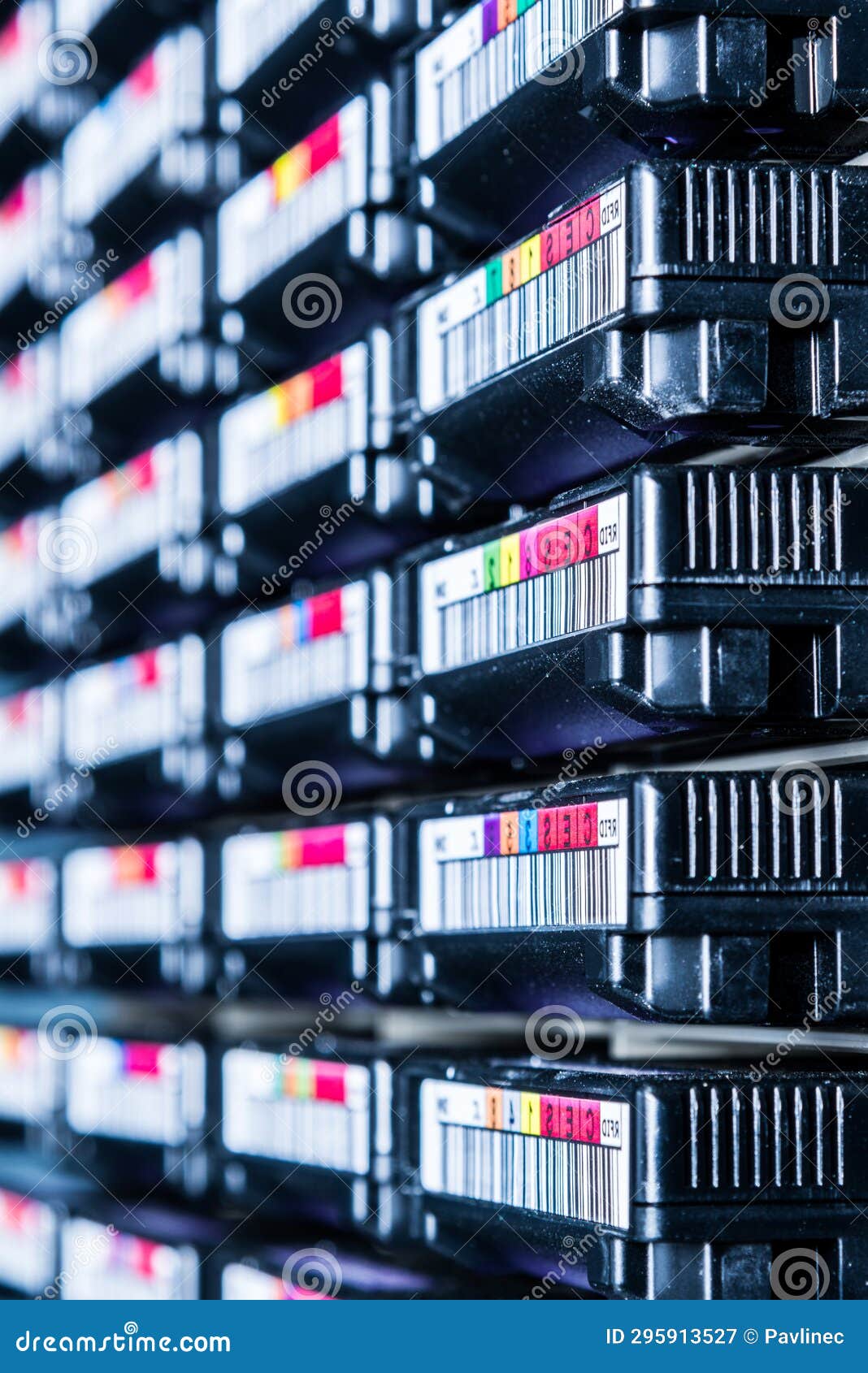 Detail of hard disk array stock image. Image of security - 295913527