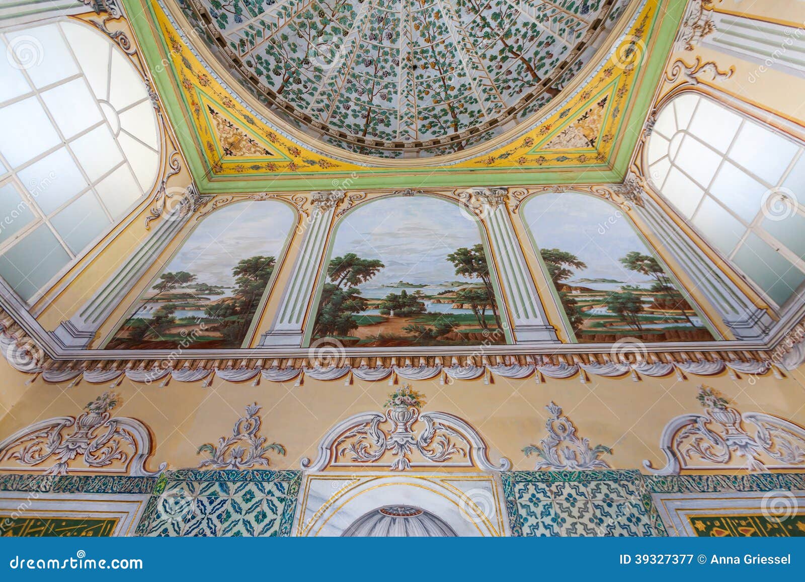 Detail of Harem Ceiling stock image. Image of window - 39327377