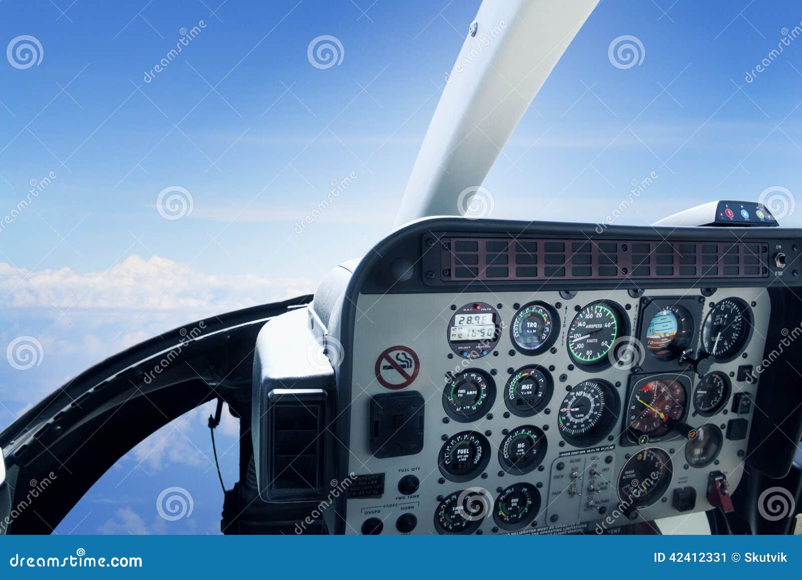 Detail Of Helicopter Cockpit Royalty-Free Stock Photography ...