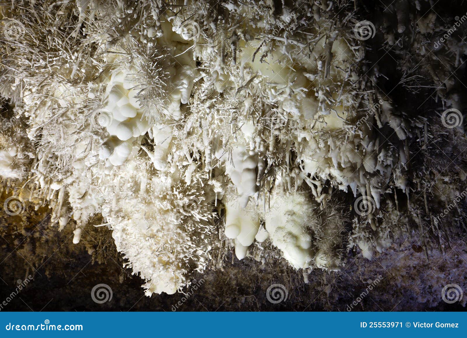 Detail of helictites stock image. Image of speleothems - 25553971
