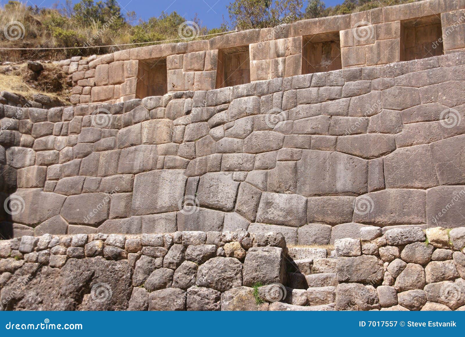 Detail, High Quality of Inca Stone Wal Stock Image - Image of close ...