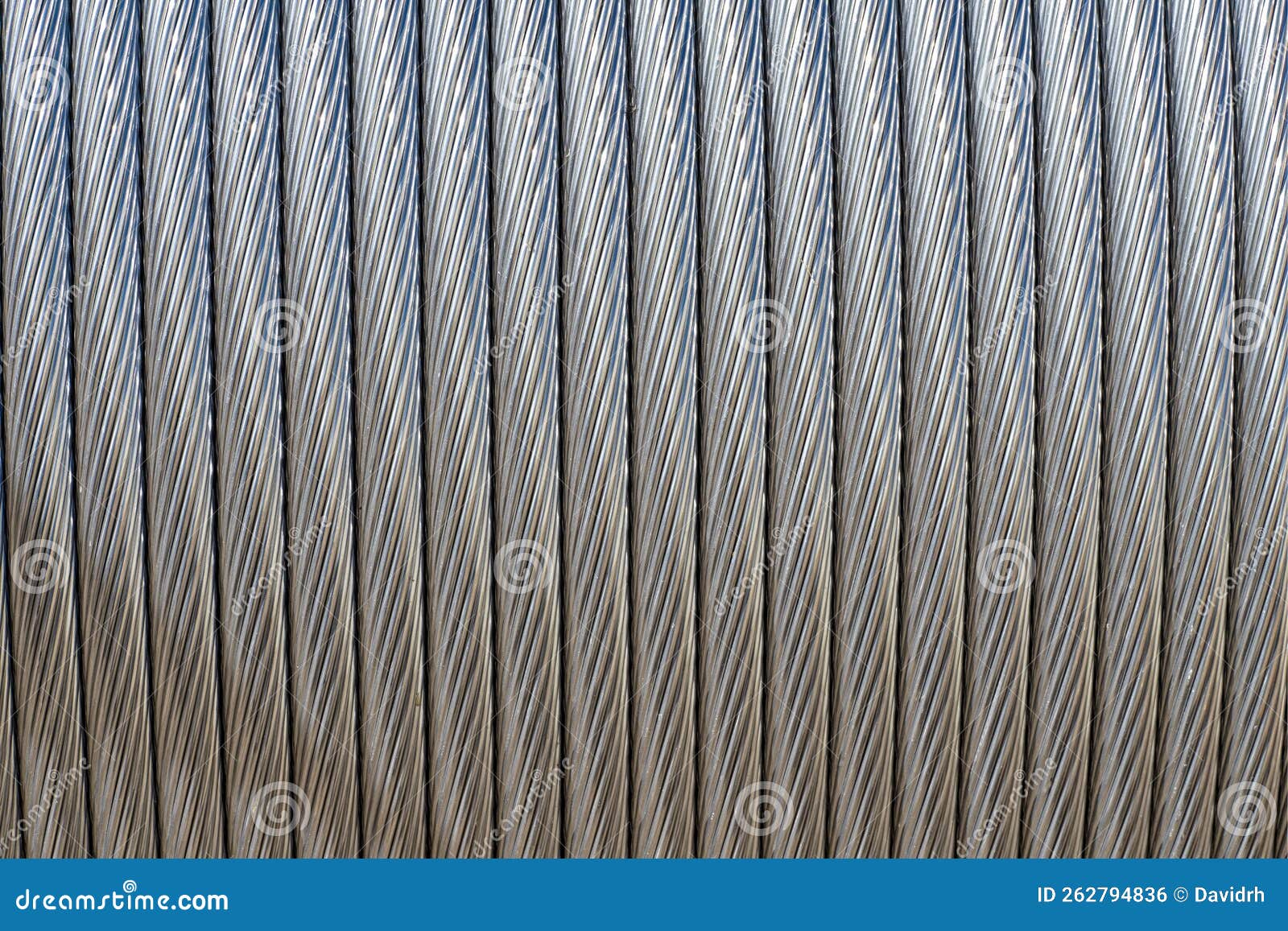 Detail of High Voltage Electrical Cable Wrapped on a Spool Stock Photo ...