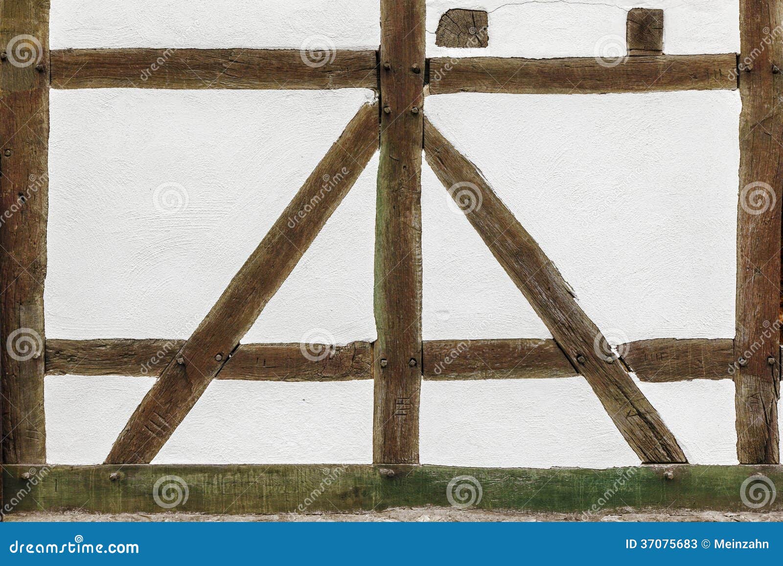 Detail of Historic Frame House Stock Image - Image of lattice, design ...