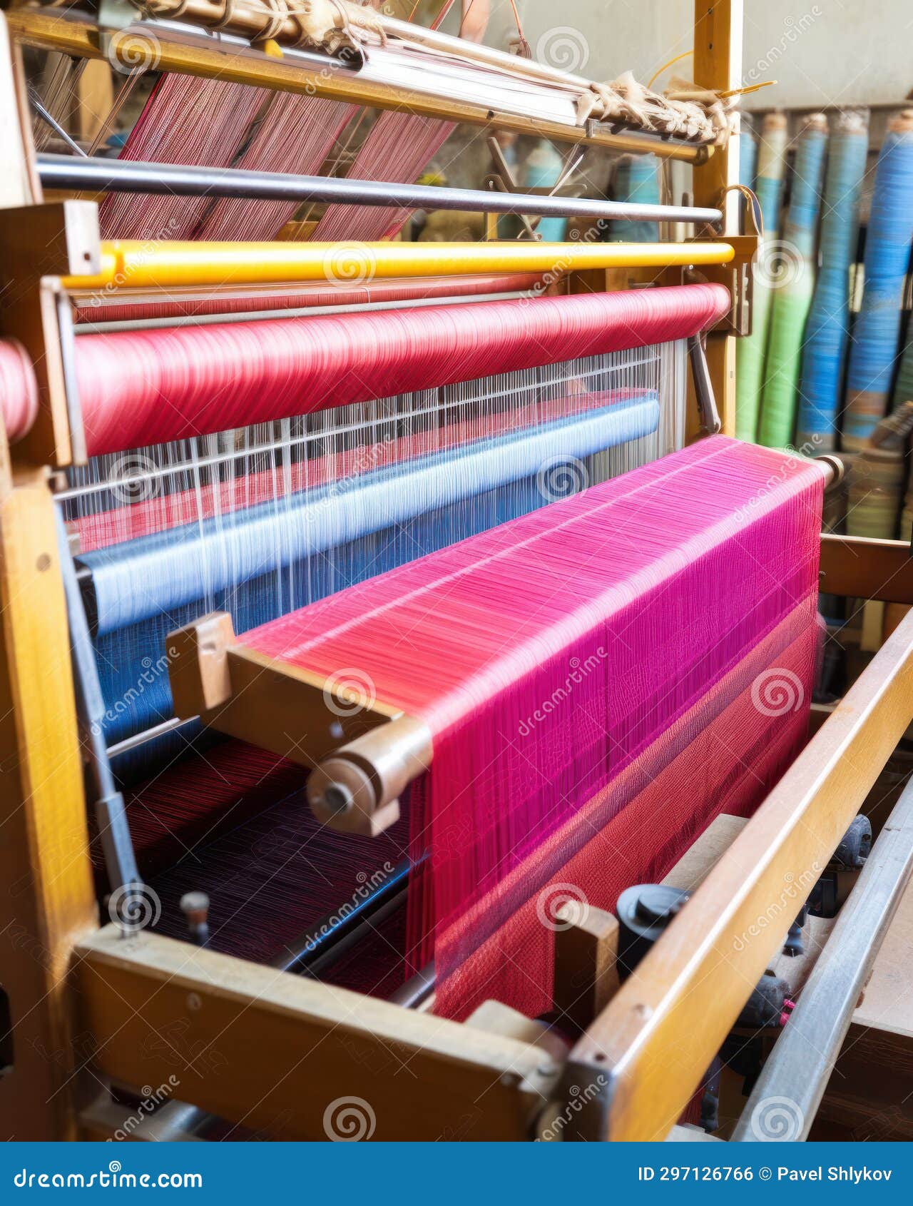 Detail of Historic Weaving Loom. Stock Photo - Image of traditional ...