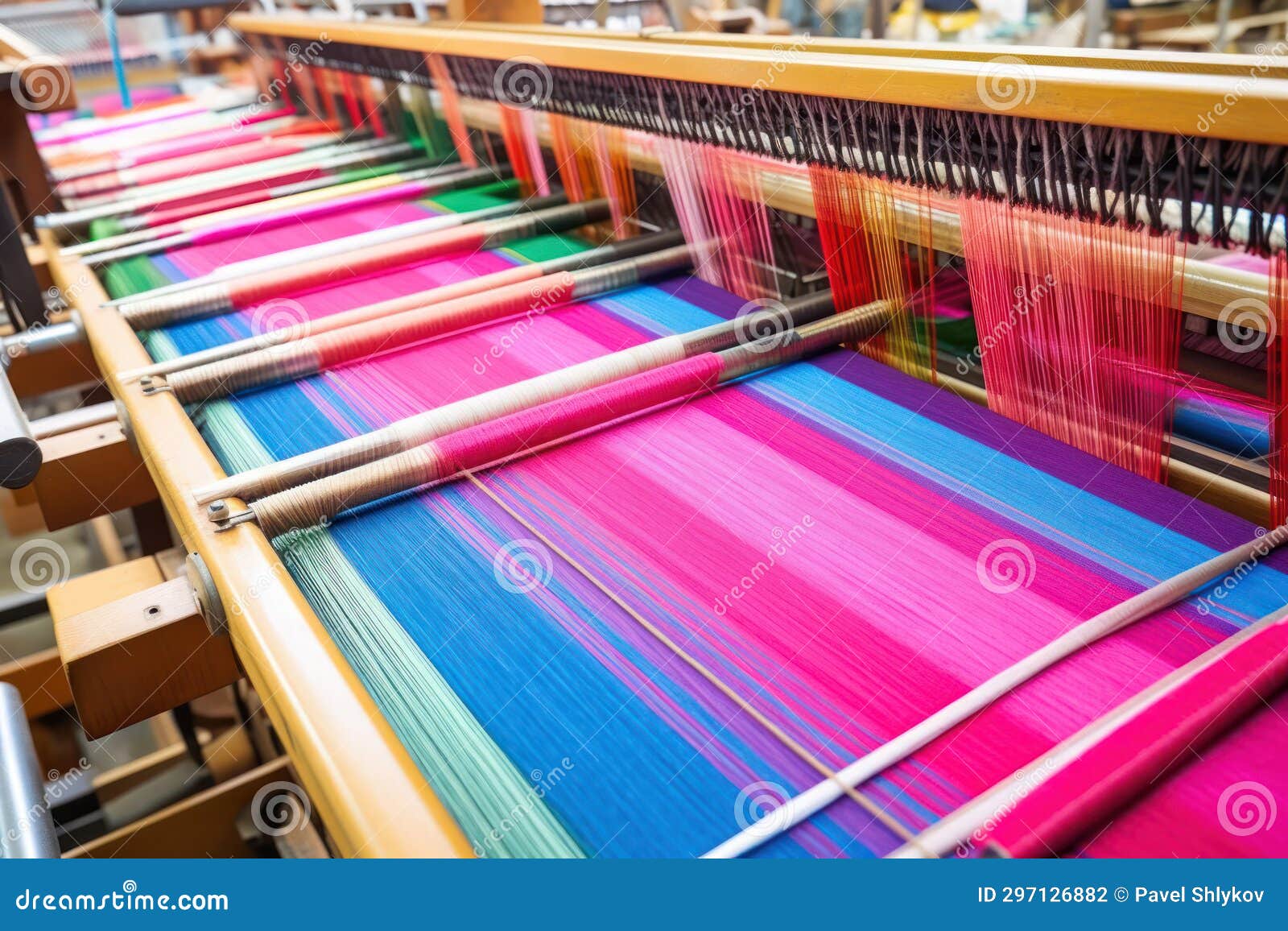 Detail of Historic Weaving Loom. Stock Photo - Image of traditional ...