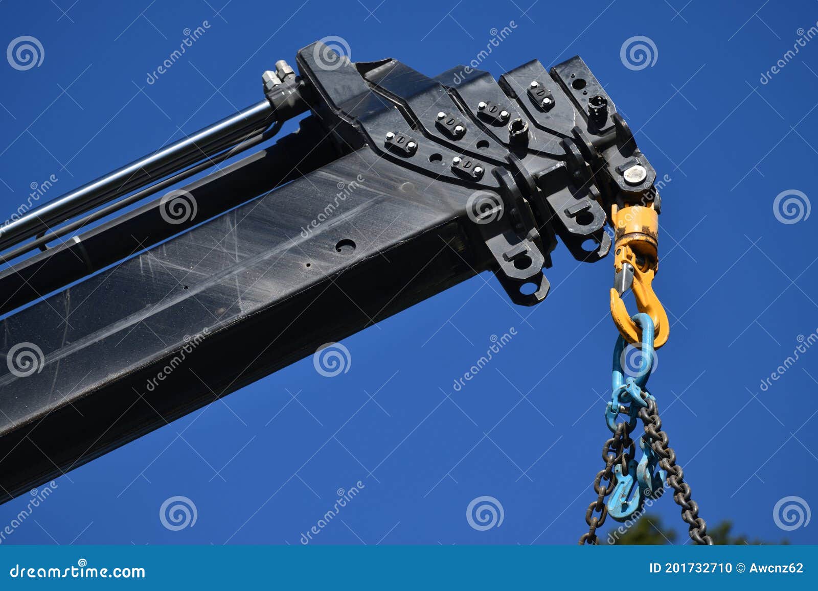 Detail of a Hook on the Crane Stock Photo - Image of catch, civil ...