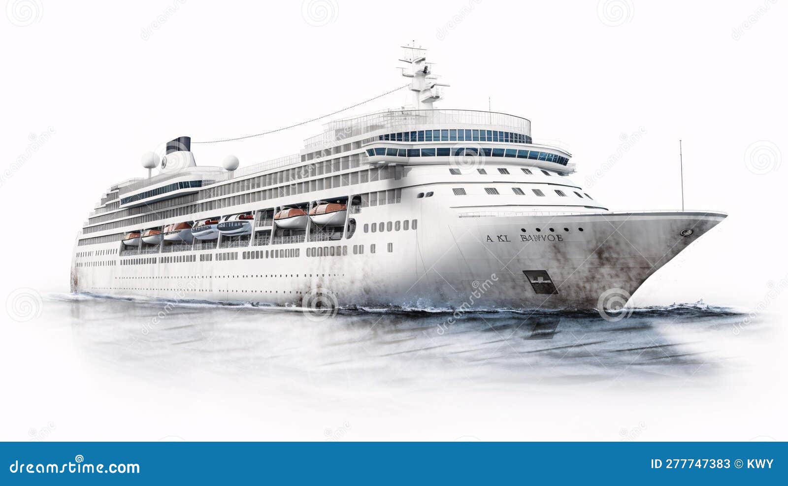 Illustration of Ship with White Background Generative Ai Stock ...