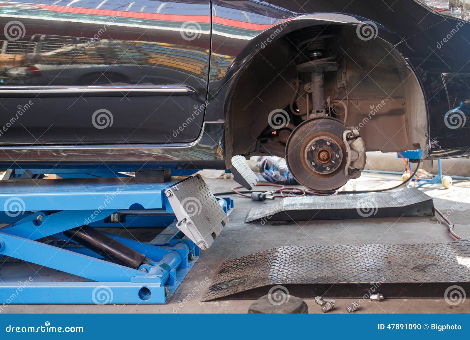 Detail Image of Car S Break Assembly after Repair Stock Photo - Image ...