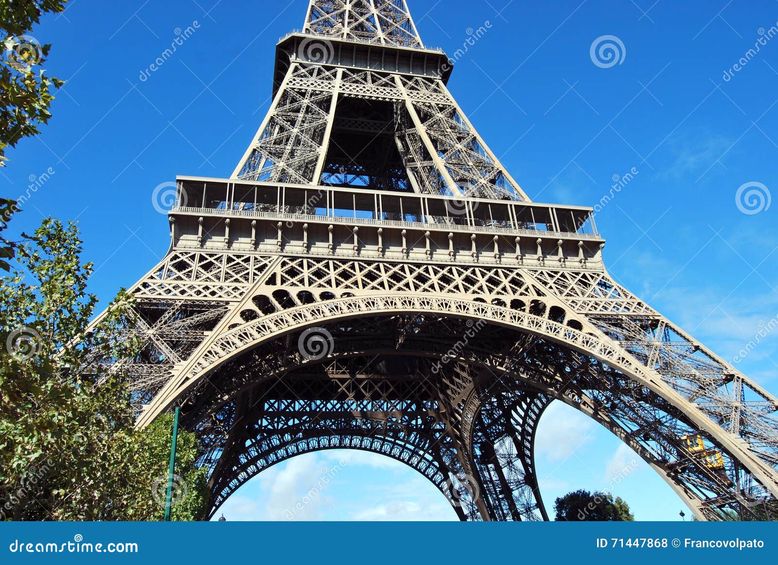 Detail of the Incredible Structure of the Eiffel Tower in Paris Stock ...