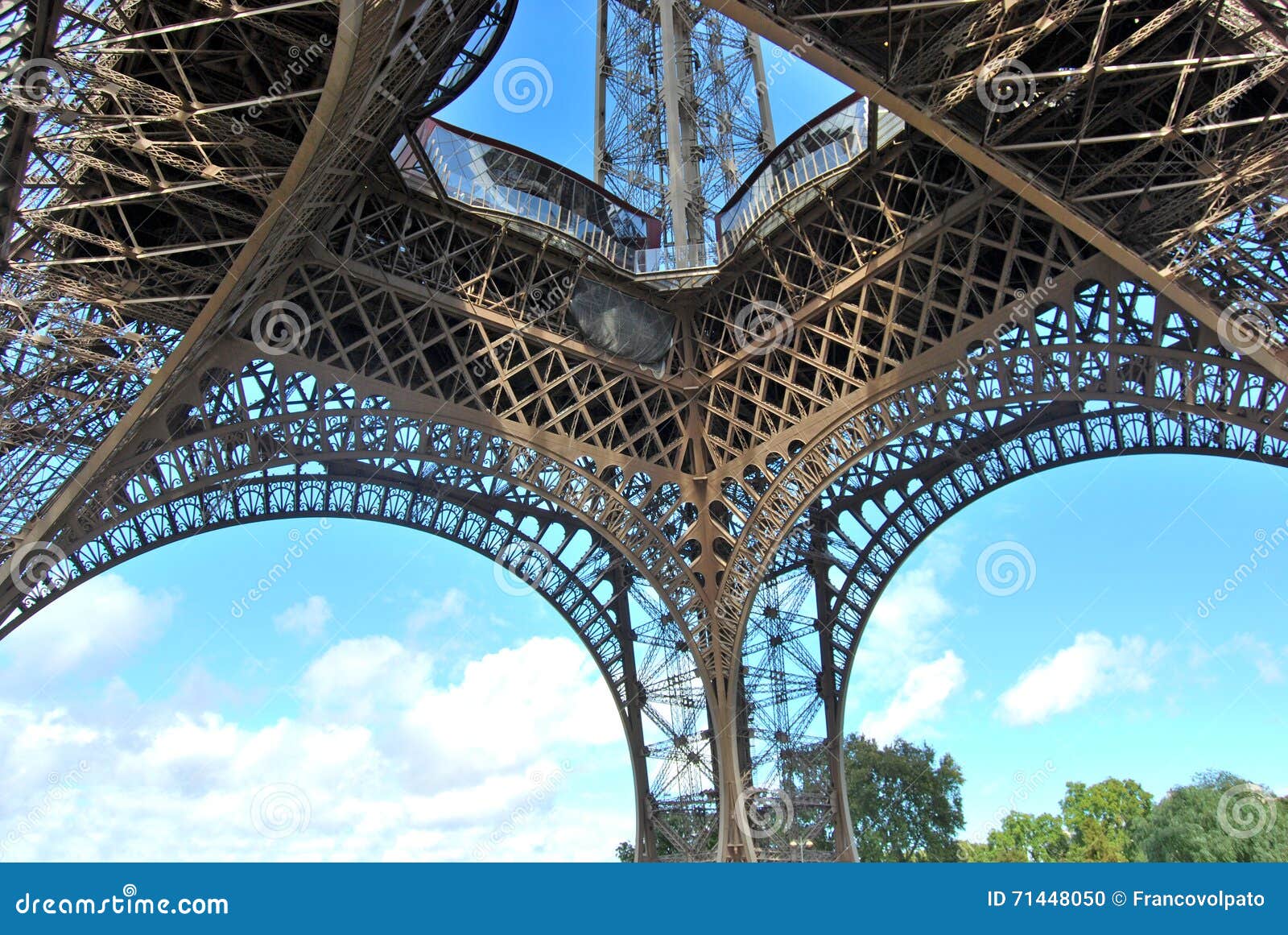 Detail of the Incredible Structure of the Eiffel Tower in Paris Stock ...