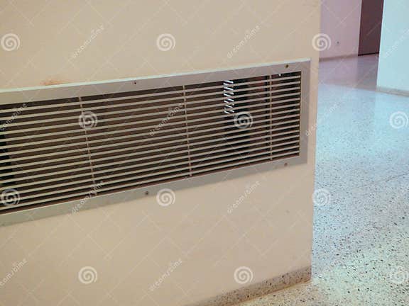Detail of an Indoor Ventilation Grid Stock Photo - Image of maintenance ...