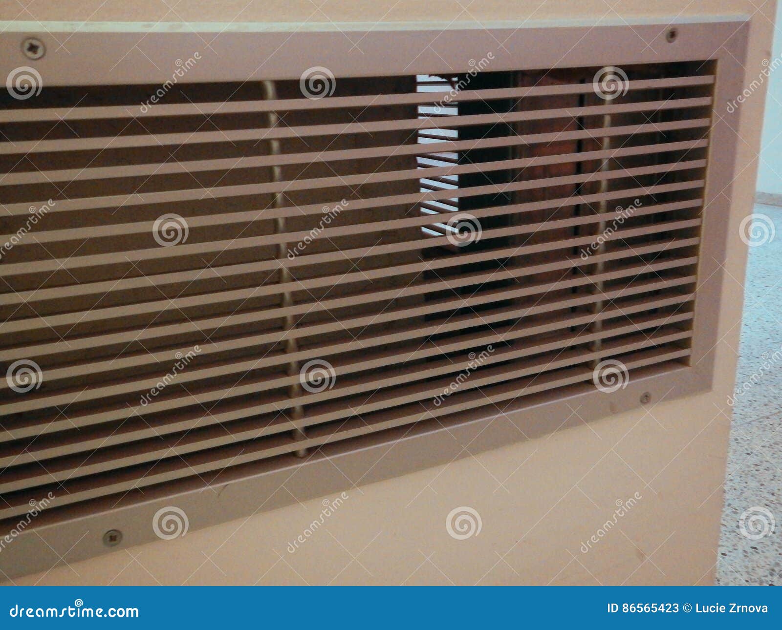 Detail of an Indoor Ventilation Grid Stock Image - Image of house ...