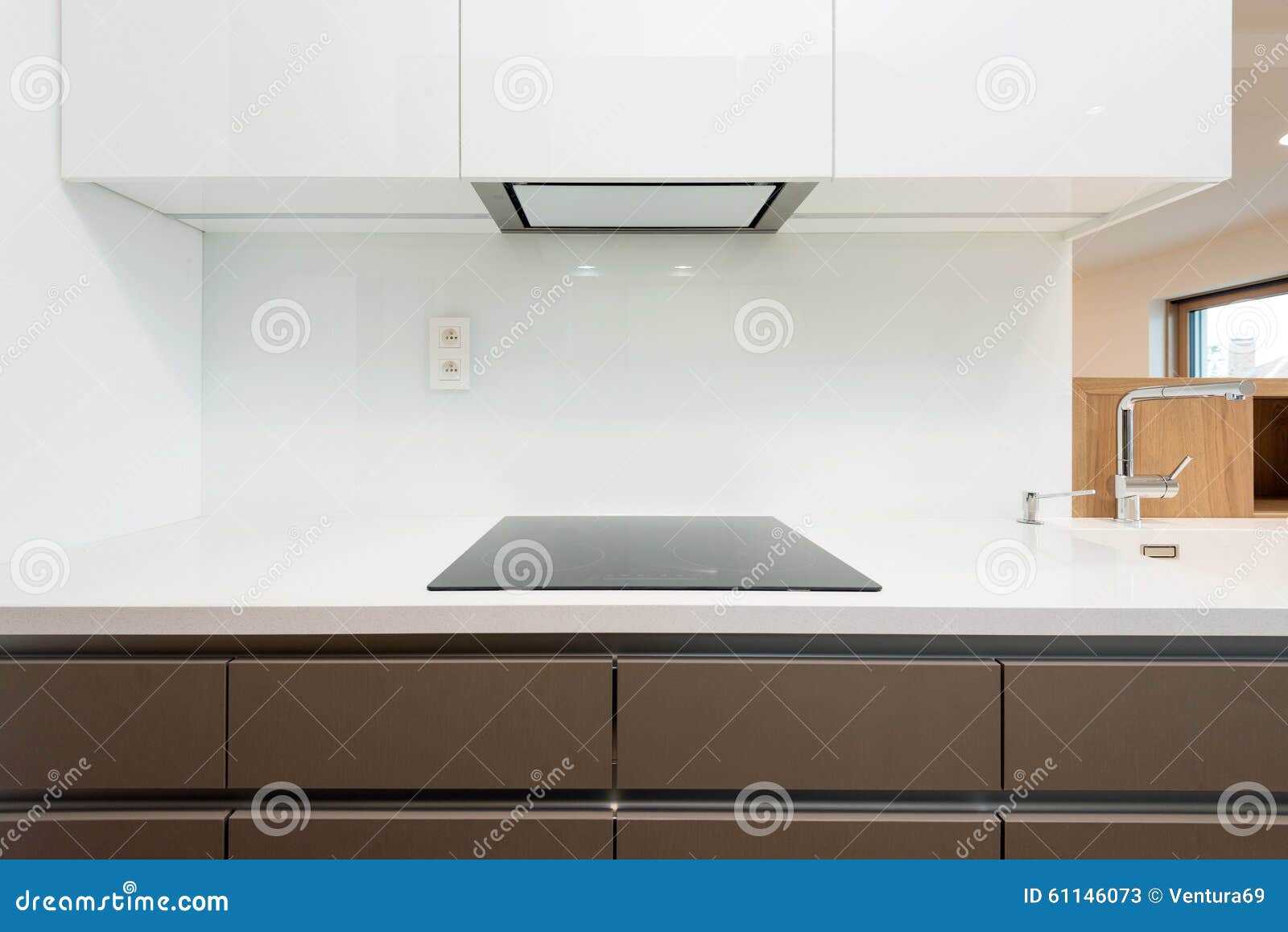 Detail of Induction Cooker in Contemporary Kitchen Stock Image - Image ...