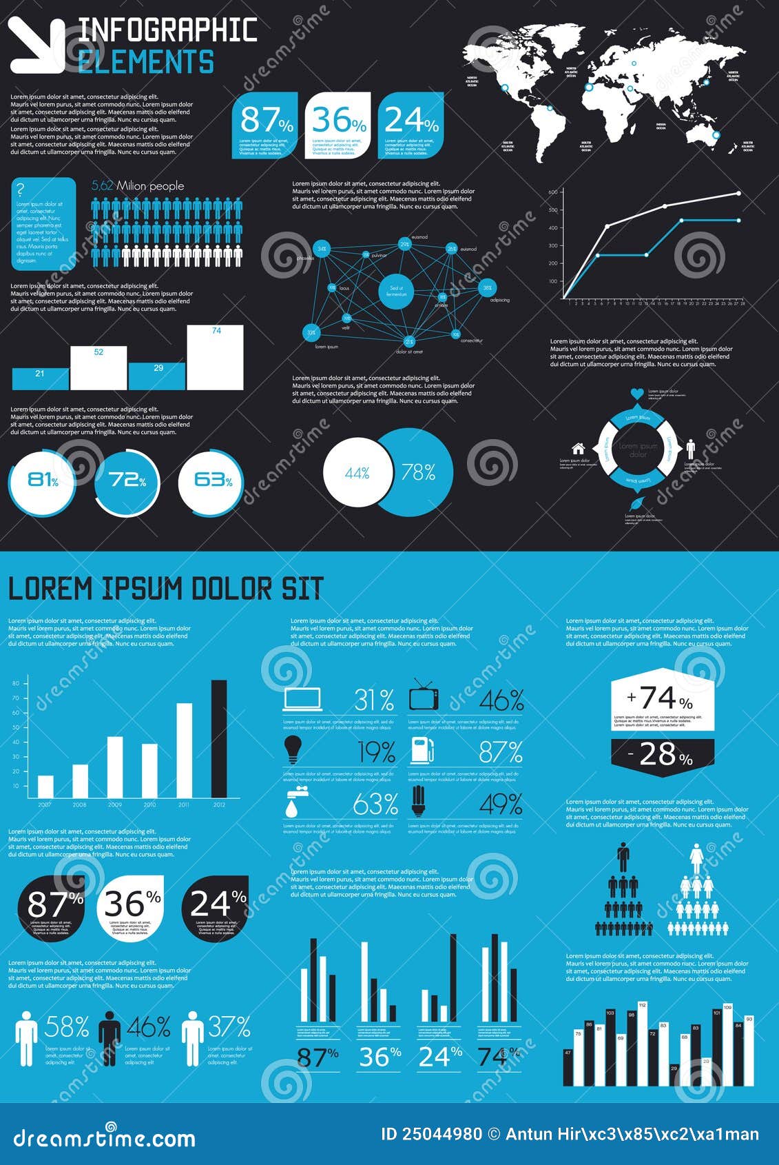 Detail Infographic Illustration. Stock Vector - Illustration of ...