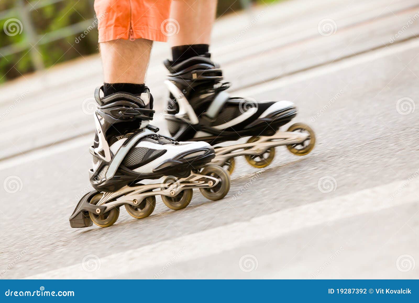 Detail of Inline Skates in Motion Stock Photo - Image of blade, fitness ...