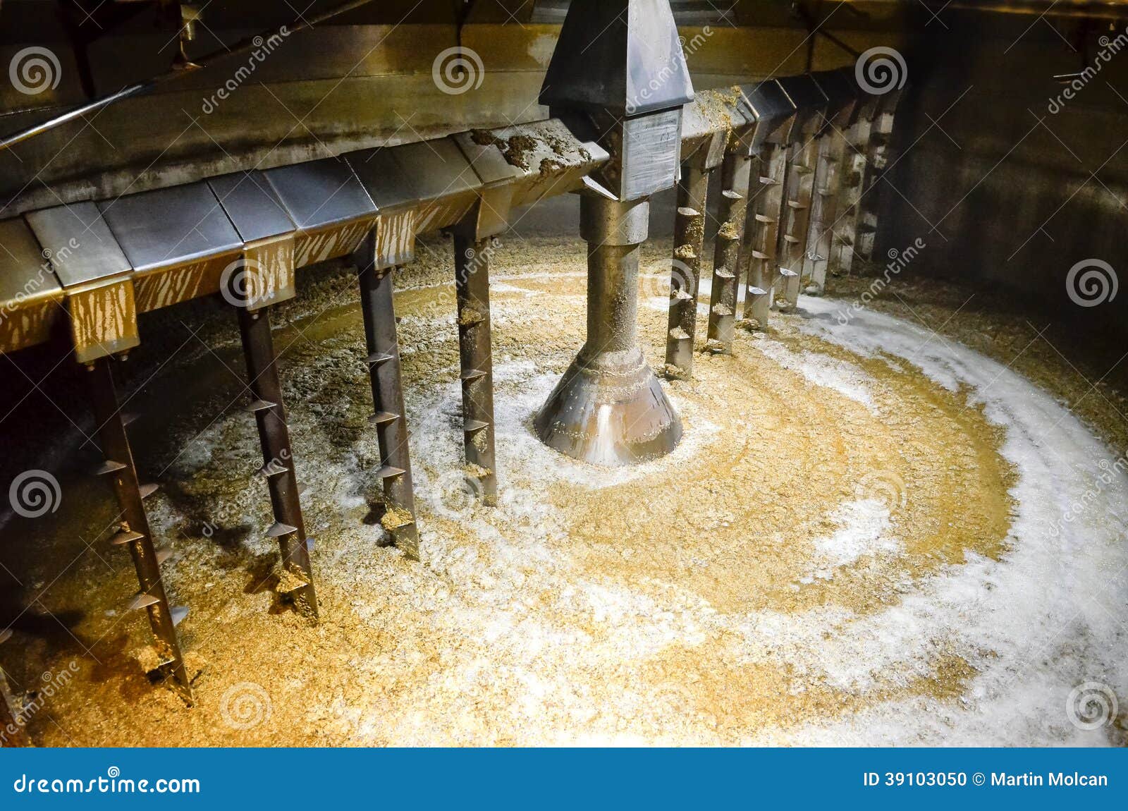 Detail of Inside Mash Tun while Making Whisky Stock Photo - Image of ...