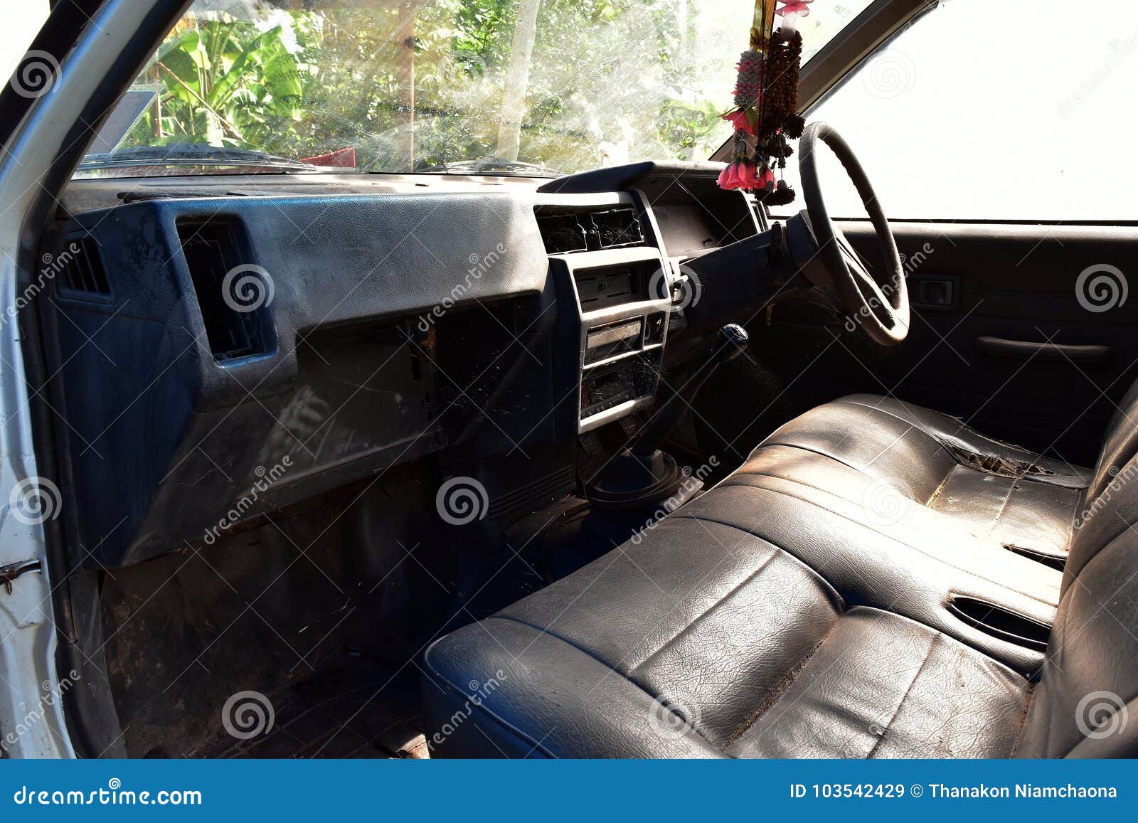 Inside of Old and Dirty Car Stock Image - Image of vehicle, inside ...