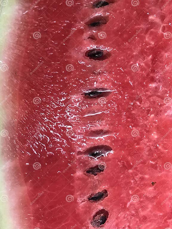 Detail of the Inside of a Watermelon Stock Photo - Image of nutrition ...