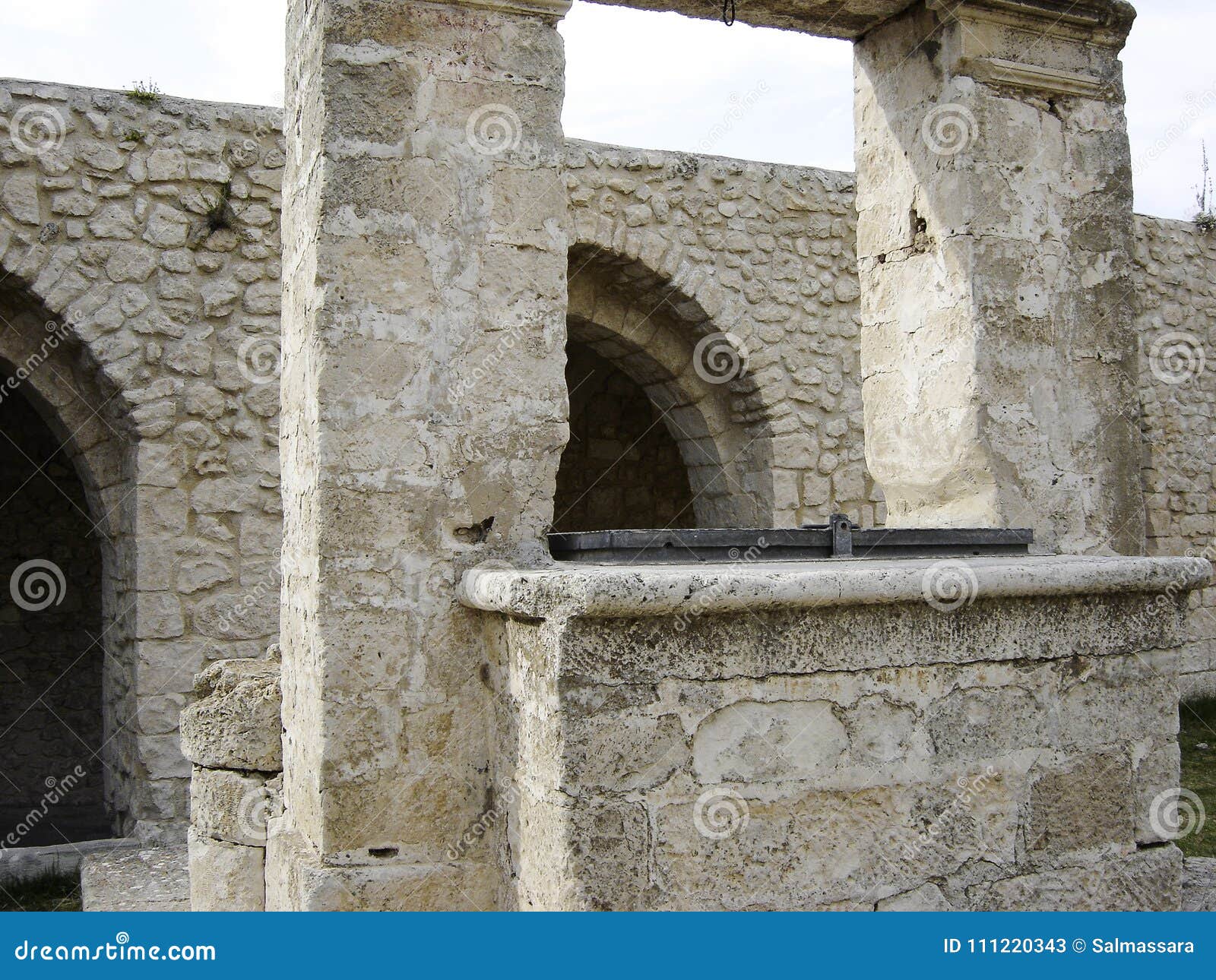 Detail of the Interior Structure of a Monastery Stock Image - Image of ...
