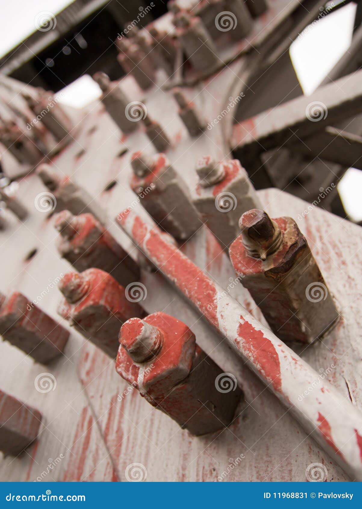 Detail of Iron Construction of the Bridge Stock Image - Image of ...