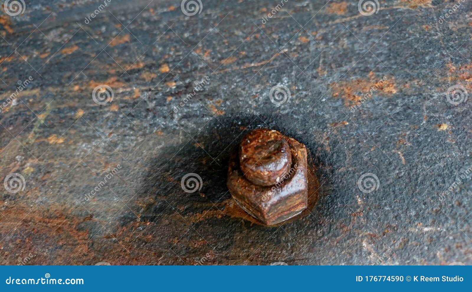 Detail of Iron Nut and Bolt Texture Stock Photo - Image of ...