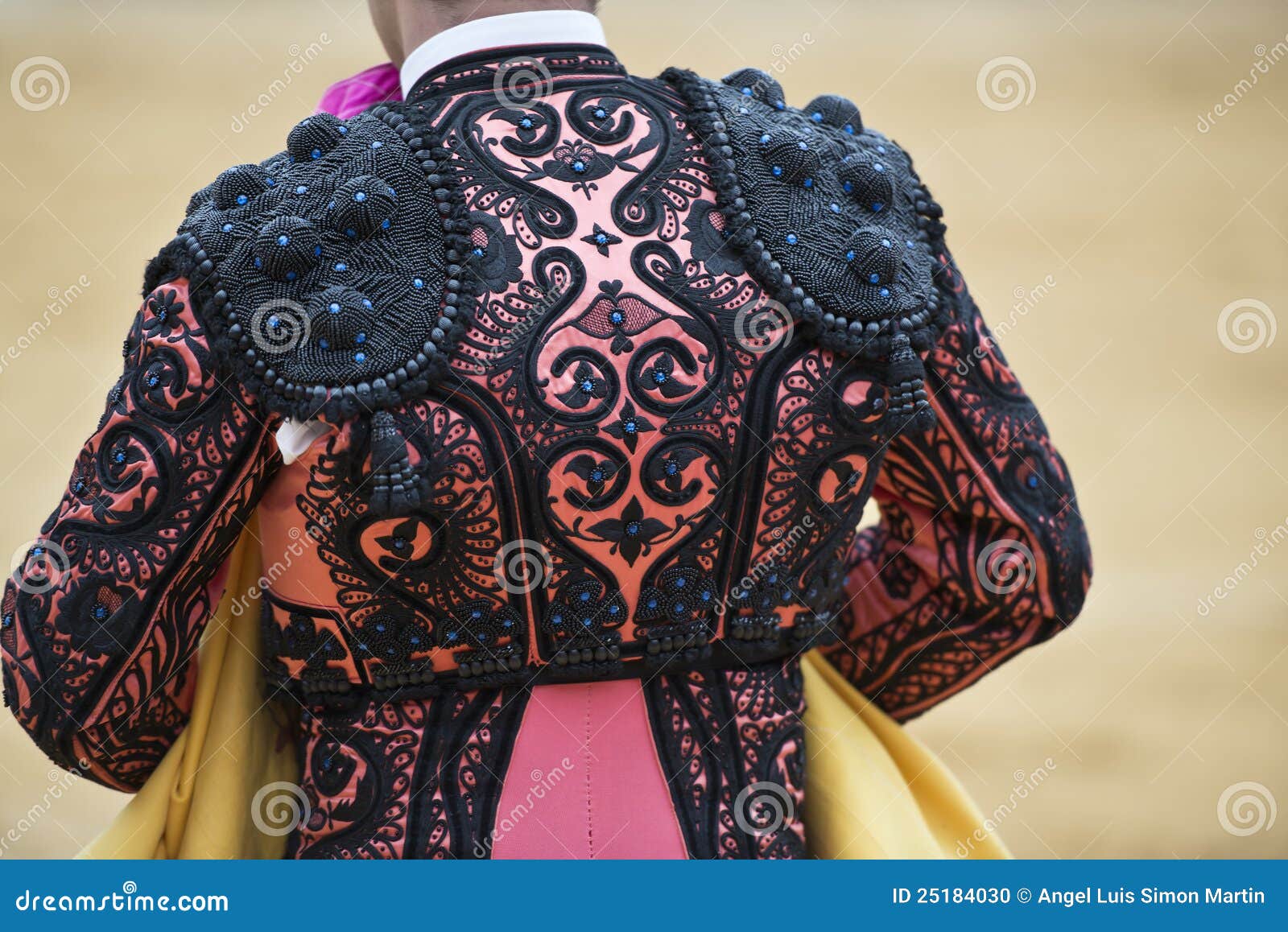 Detail of the Jacket of the Bullfighter. Stock Photo - Image of ...