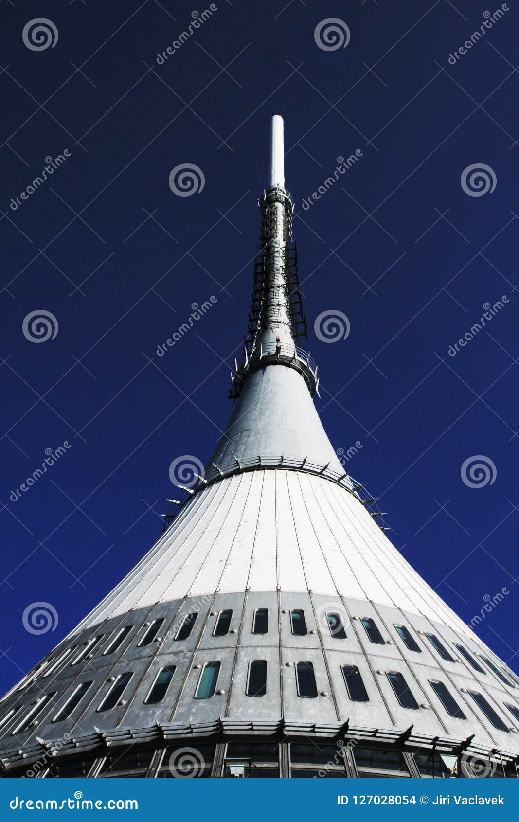 Detail of jested tower stock photo. Image of technology - 127028054