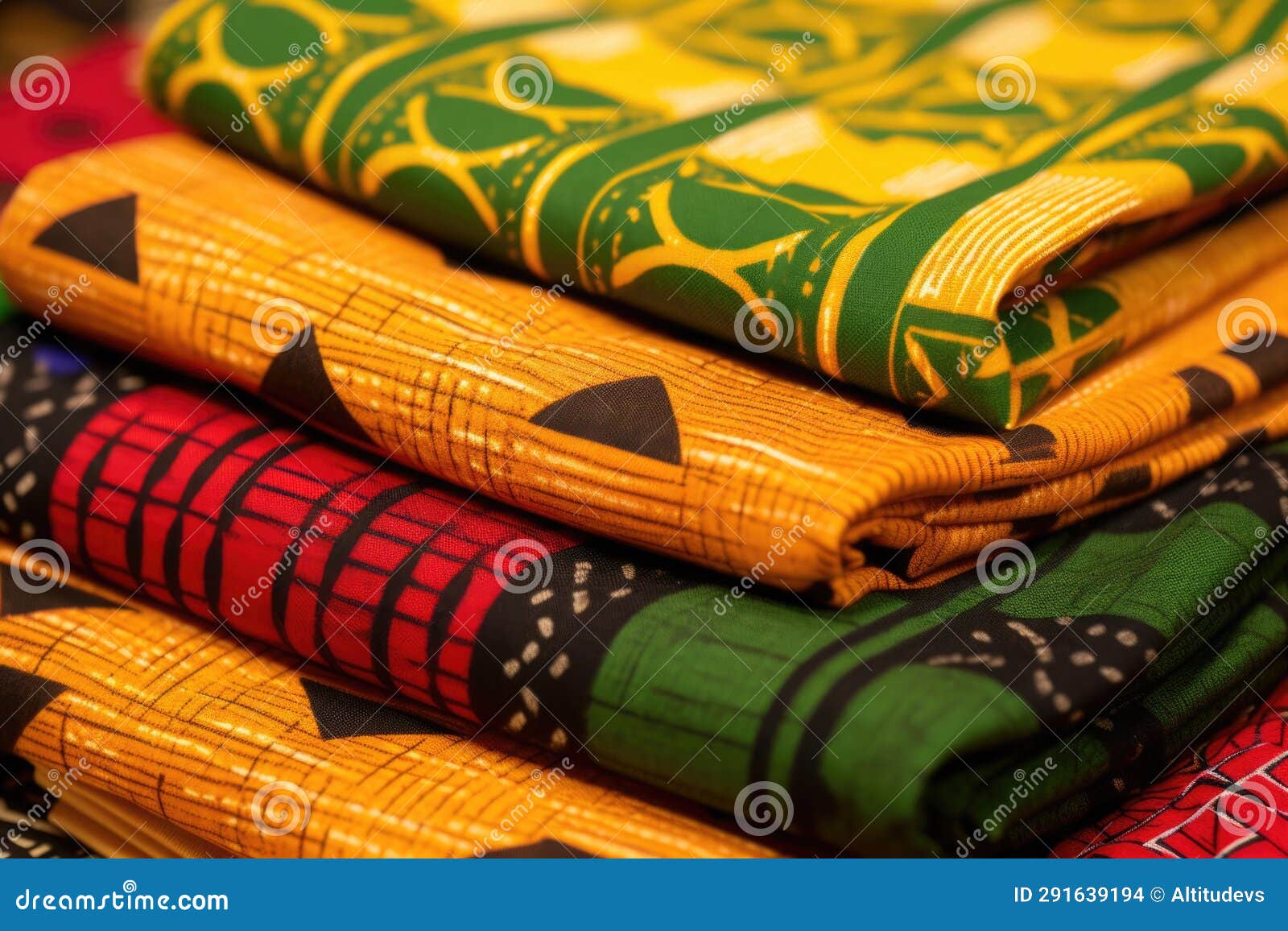 Detail of Kente Cloth Patterns for Kwanzaa Celebration Stock Photo ...
