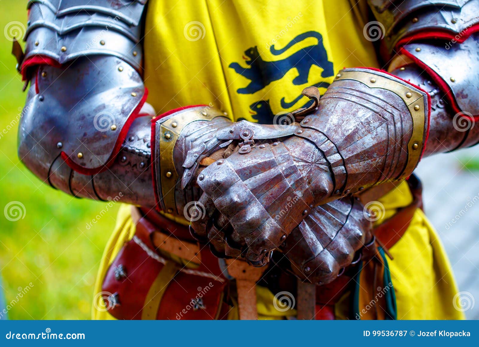 Detail Knight Armor. Gloves of a Knight. Stock Image - Image of armor ...