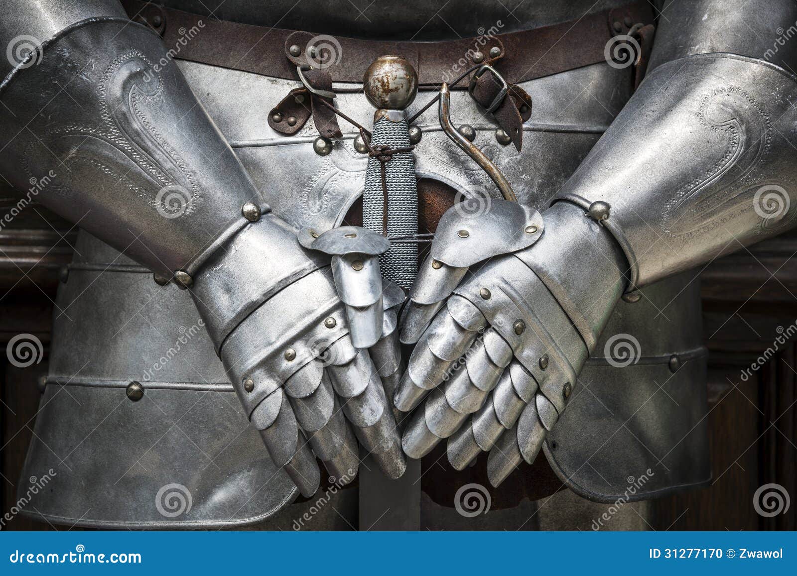 Detail knight armor stock photo. Image of military, hand - 31277170